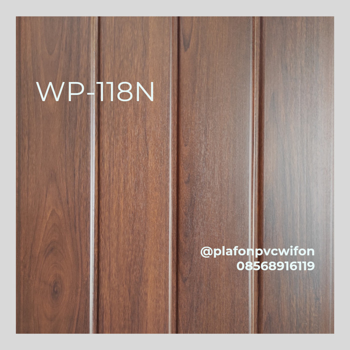 Jual PLAFON PVC WIFON LAMINATE WP-118 MOTIF KAYU DOFF 20CM | Shopee ...