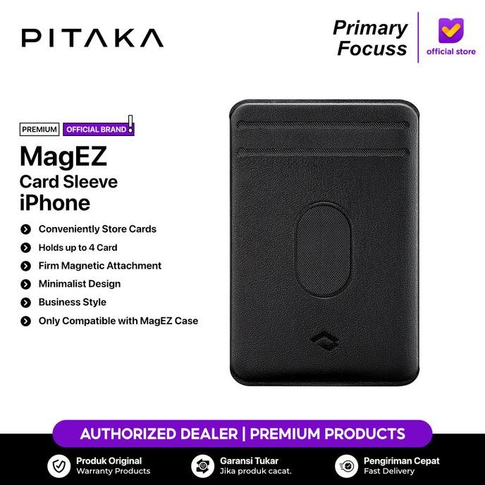 Jual PITAKA Magnetic Card Holder MagEZ Card Sleeve (Up to 4 Cards ...