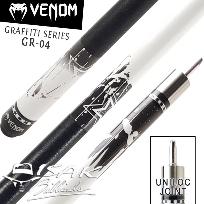 Jual Venom Pool Cue GR-04 - Graffiti Uniloc Series Billiard Stick ...