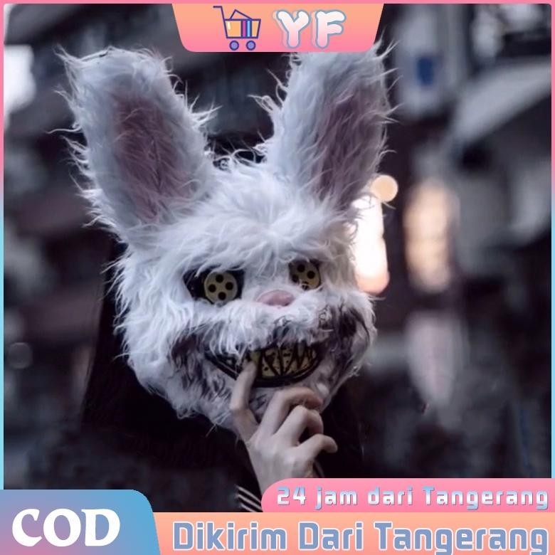 Jual Topeng Kelinci Seram Berdarah Topeng Kelinci Halloween Bloody ...