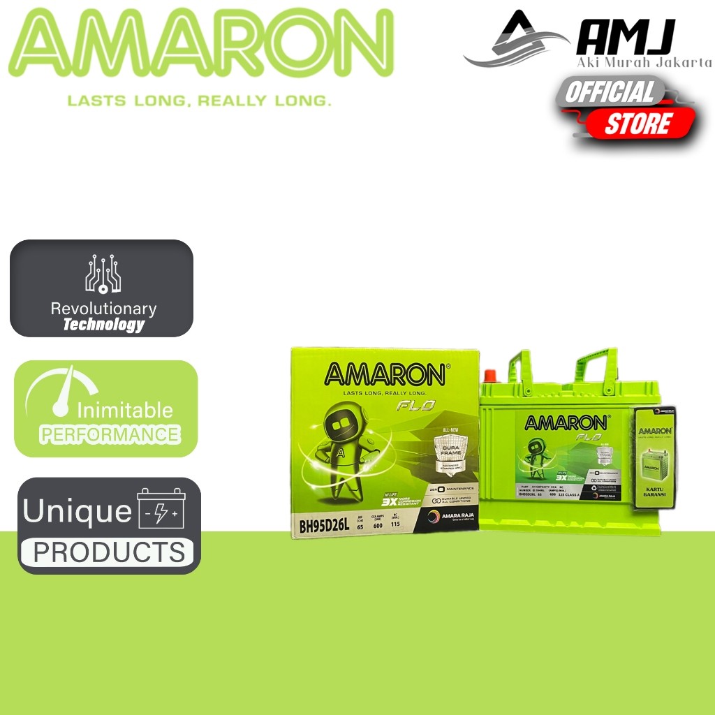 Jual Amaron Hi Life Flo Aki Mobil Mitsubishi Pajero 95D26L / NS70L - 65Ah Aki Kering | Shopee ...