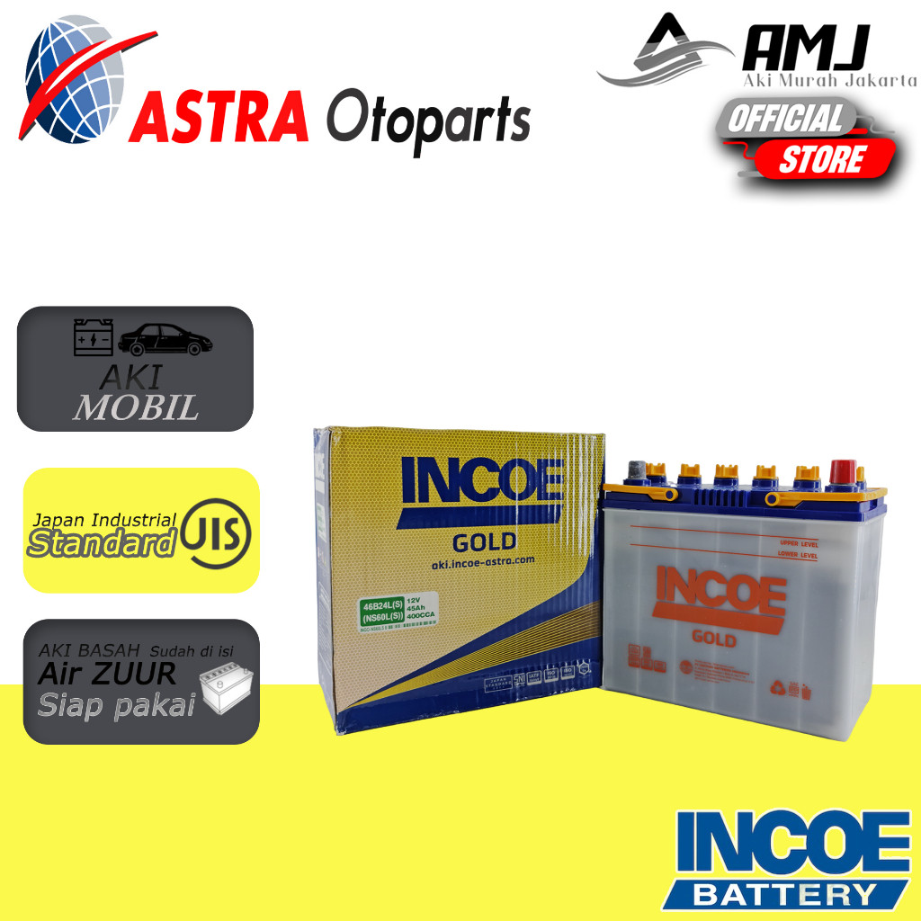 Jual Incoe Gold Astra Aki Basah Mobil Mitsubishi Grandis NS60LS - 45 Ah | Shopee Indonesia
