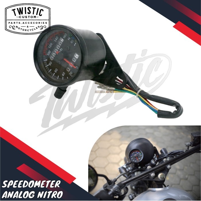 Jual Speedometer Analog Nitro Motor Custom W175 CB Caferacer Japstyle ...