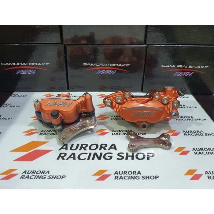 Jual PAKET KALIPER NISSIN SAMURAI SET 4 PISTON & 2 PISTON NINJA 150 R / RR | Shopee Indonesia
