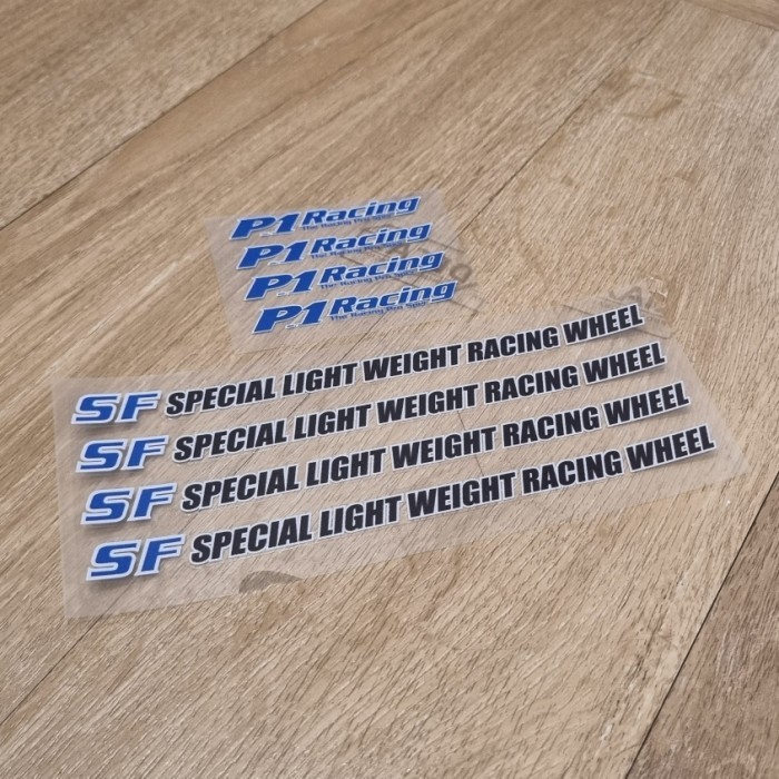 Jual stiker velg mobil Buddyclub P1 racing satu set | Shopee Indonesia