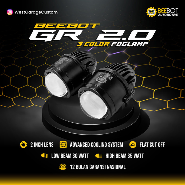 Jual BEEBOT FOGLAMP - PROJECTOR 2" GR 2.0 3 COLOR | Shopee Indonesia
