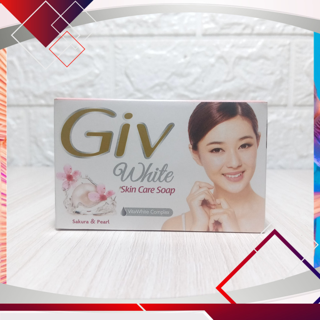 Jual Giv White Sabun Batang White Sakura & Pearl 72gr . | Shopee Indonesia