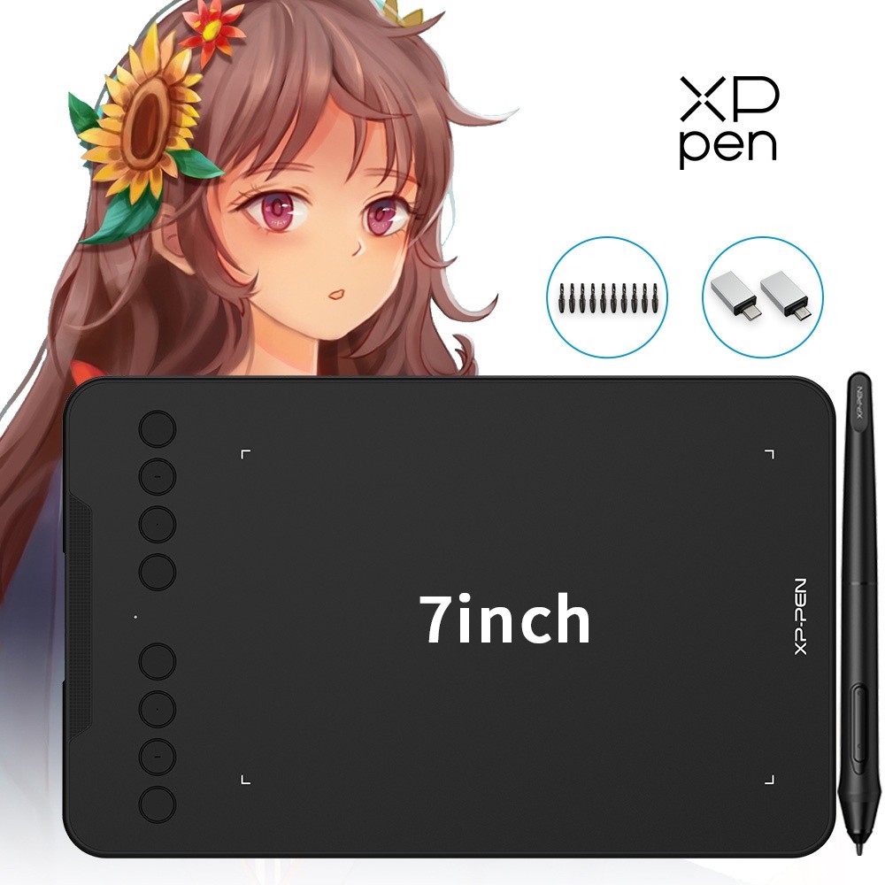 Jual Tablet Gambar Grafis Digital XPPen Deco mini7 |FCE52DEE| | Shopee ...