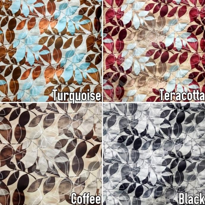 Jual Kain Bludru Velvet Motif Tropical Rantai Daun - Eden (Sofa, Jok ...