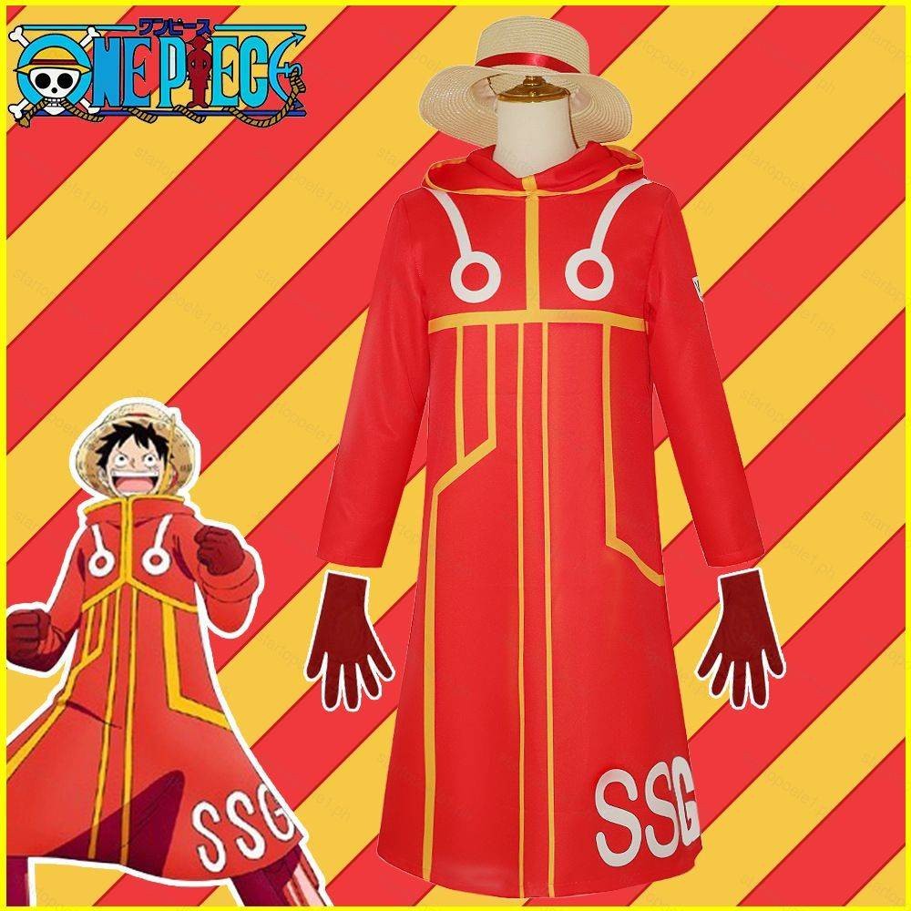 Jual Yyds anime one piece future pulau luffy cosplay mantel merah jubah ...