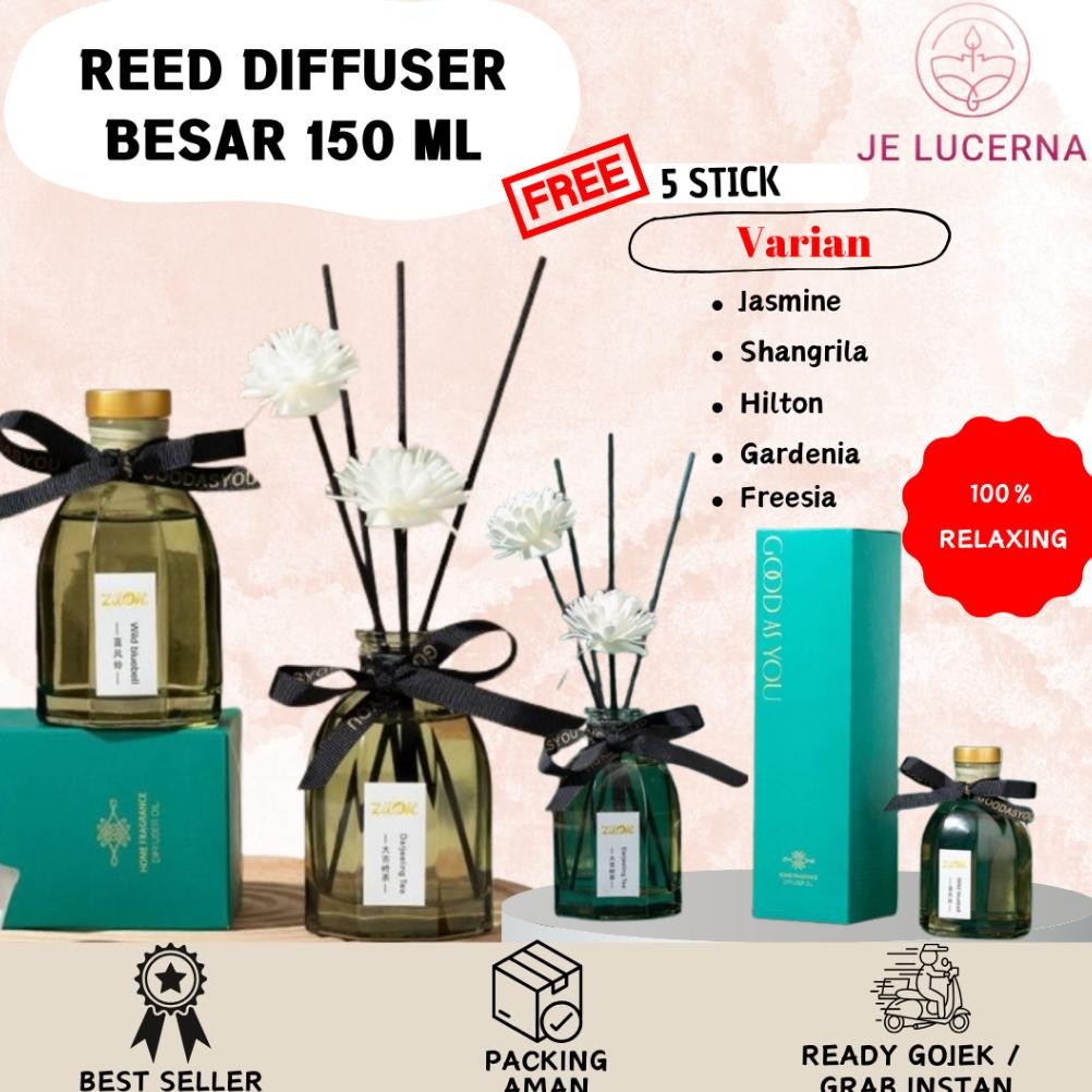 Jual Vw | Reed Diffuser Besar 150 Ml | Aromatherapy Oil | Diffuser ...