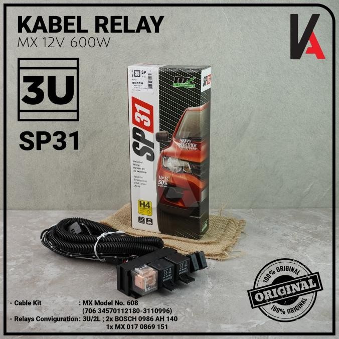 Jual KABEL RELAY SET BOSCH SP SERIES LAMPU DEPAN HEADLAMP H4 MOBIL 3 ...