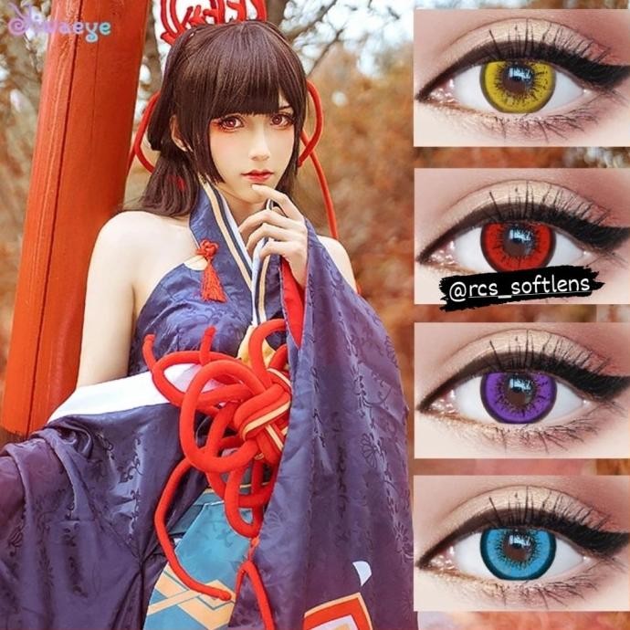 Jual ala RCS Softlens Cosplay halloween merah hijau biru abu Bella ...