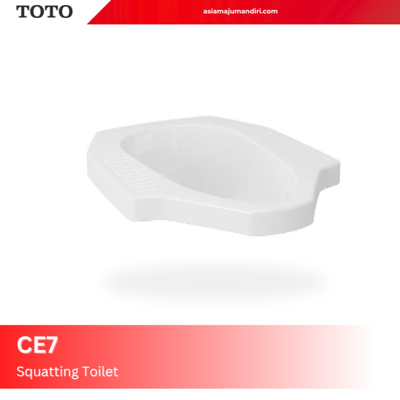 Jual CLOSET JONGKOK - SQUATTING TOILET TOTO CE7W | Shopee Indonesia