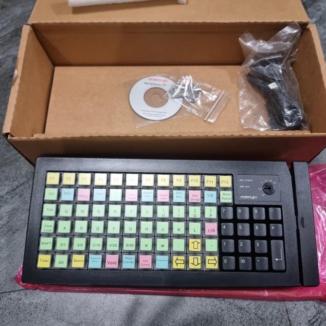 Jual Posiflex KB6600 Programmable POS Keyboard KB-6600 NEW | Shopee Indonesia