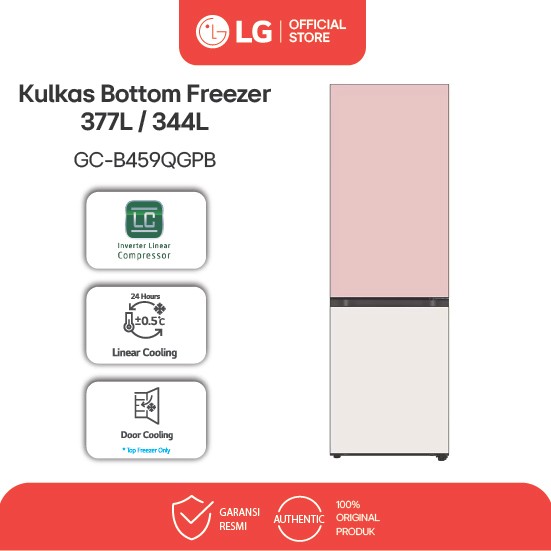 Jual LG Kulkas 1 Door Larder Objet 377L Gross / 344L Nett Bottom ...