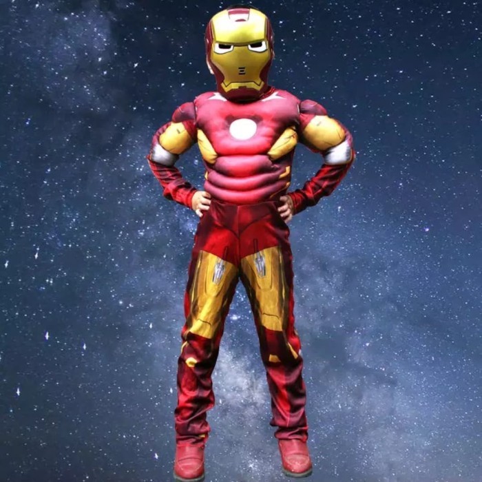 Jual Jual Kostum Ironman Anak/Costume Iron Man/Kostum Ironman Berotot ...