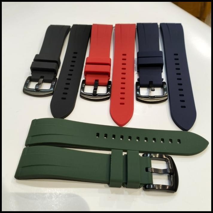 Jual Tali Karet Rubber Strap Lengkung Curved Diver Strap 20Mm 22Mm ...