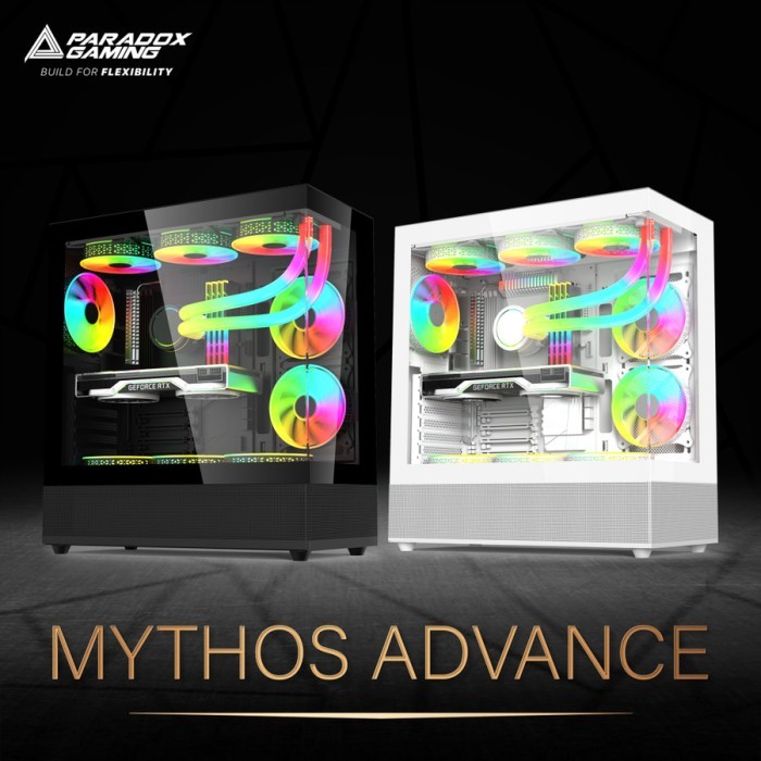 Jual Jual Paradox Gaming Mythos Advance Matx Free 1 Argb Fan Gaming Pc ...