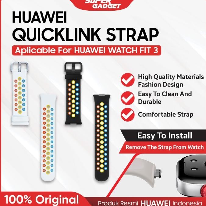 Jual Huawei Watch Fit 3 Quicklink Strap Tali Jam Tangan Fit3 | Shopee Indonesia