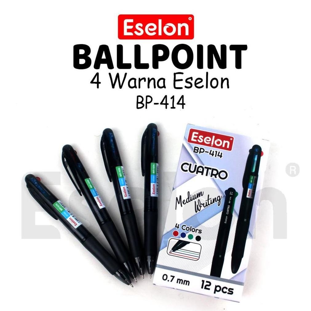 Jual 1buah Pulpen 4 Warna Office CUATRO BP-414 / Pulpen Cetek 4 Warna ...