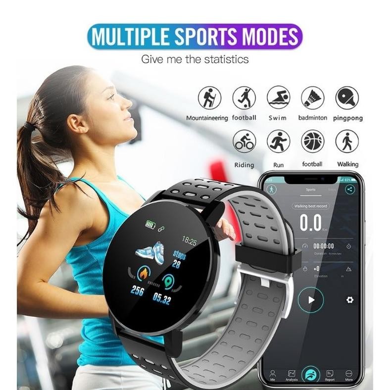 Jual Jam Tangan Pintar Ios Android Bracelet Smartwatch Waterproof Skmei ...