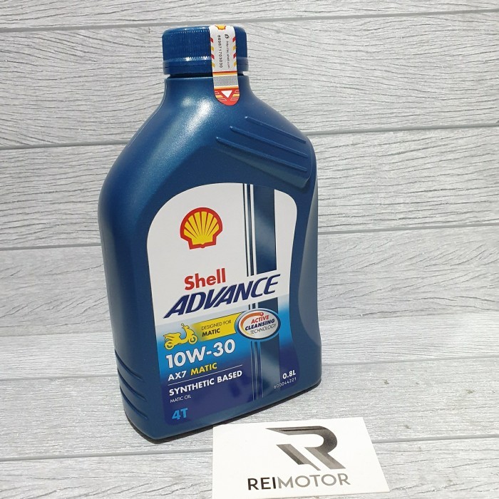 Jual OLI MESIN SHELL MATIC SCOOTER ADVANCE AX7 0,8 LITER ORI ASLI SHELL ...