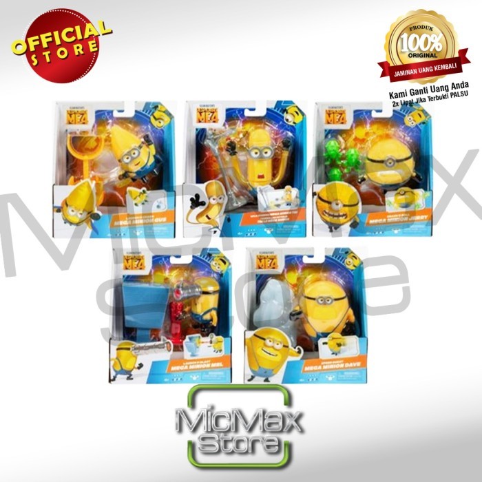 Jual Menarik Minions Despicable Me4 Me 4 Mega Minions 4 Inch Action ...