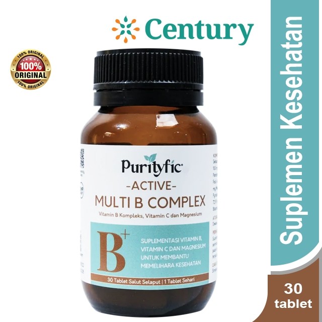 Jual PURITYFI ACTIVE MULTI B COMPLEX 30 TAB / VITAMIN & SUPLEMEN / VITAMIN B COMPLEX | Shopee ...