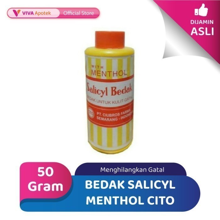 Jual Bedak Salicyl Menthol Cito untuk Gatal & Biang Keringat (50 Gram ...