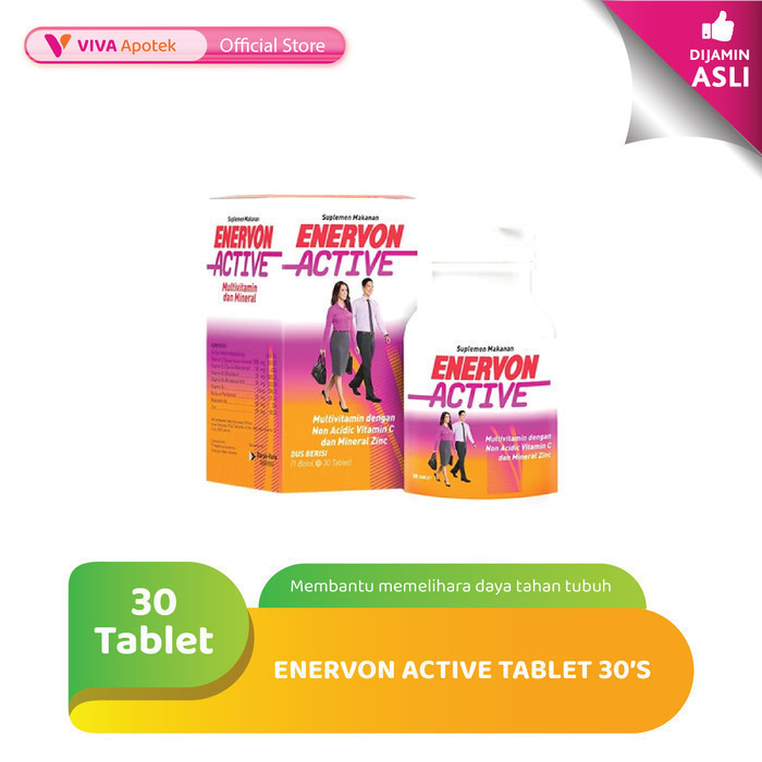Jual Enervon Active Multivitamin Untuk Menjaga Daya Tahan Tubuh (30 Tablet) | Shopee Indonesia