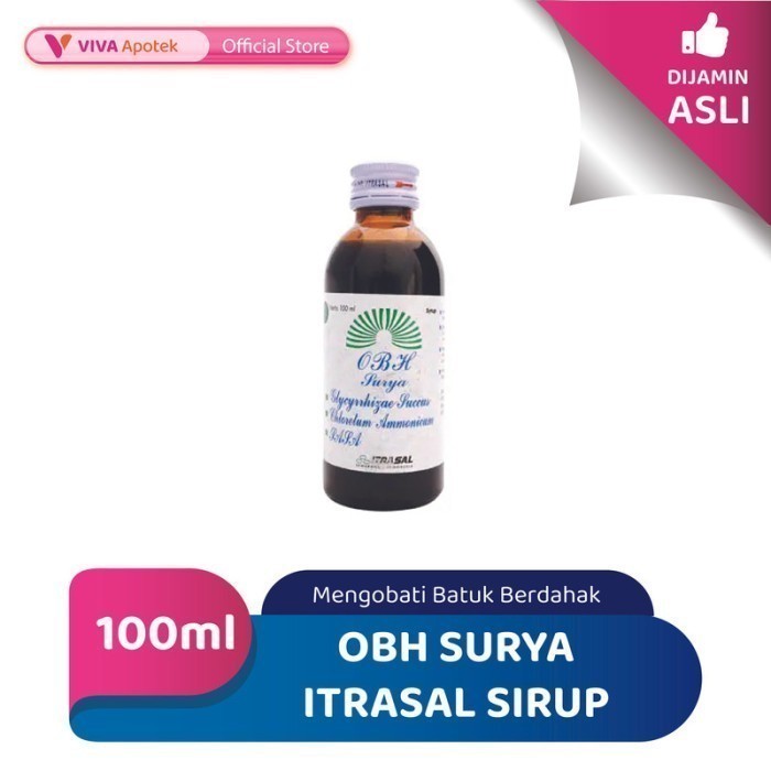 Jual OBH Surya Itrasal Sirup untuk Mengobati Batuk Berdahak (100 ml ...