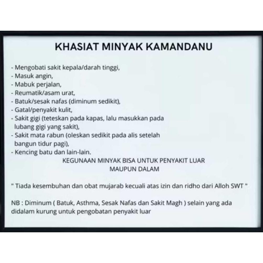 Jual Minyak Kamandanu Original Kudus 25Ml | Shopee Indonesia