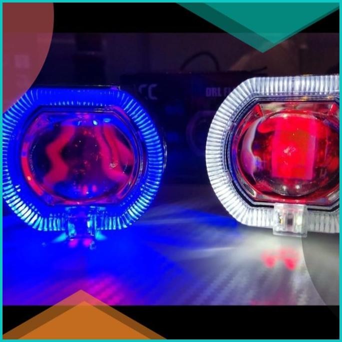 Jual Lampu Mini Biled 2,5 Inch Dengan Shroud + Devil Laser Cut Off High ...