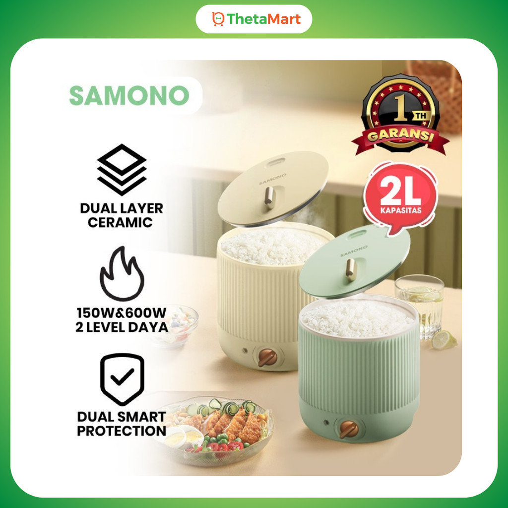 Jual SAMONO PANCI LISTRIK KERAMIK MAGIC COM MINI SLOW COOKER PENANAK ...