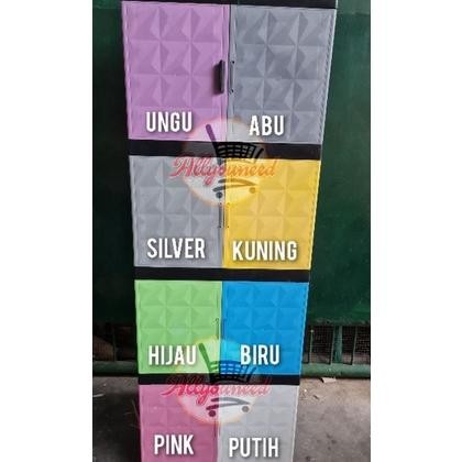 Jual h-4 lemari baju rak baju plastik susun 4 lemari baju plastik ...