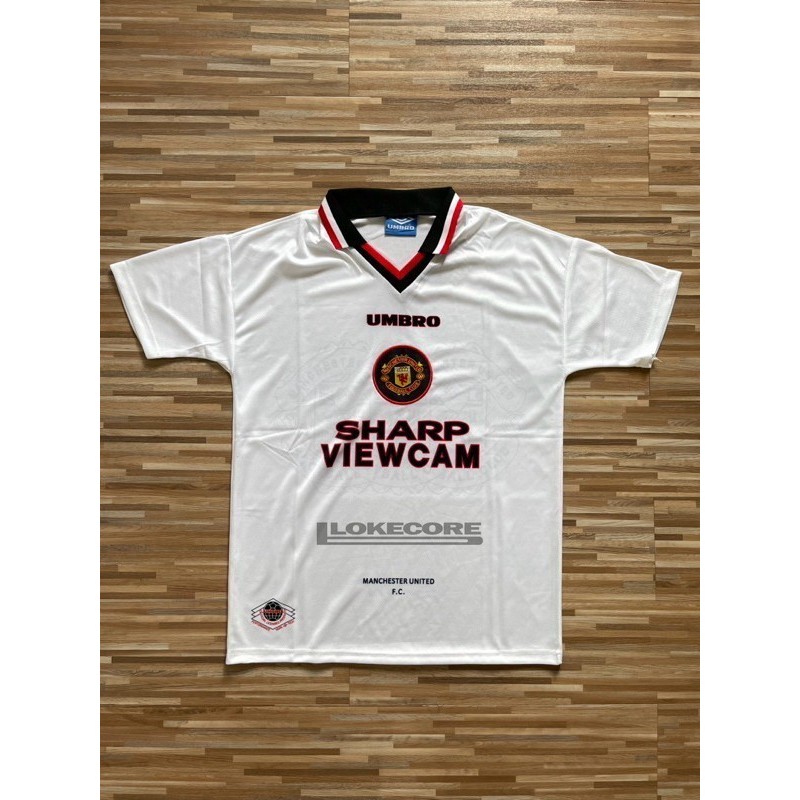 Jual Manchester United 1996/97 Sharp Viewcam Away Jersey | Shopee Indonesia