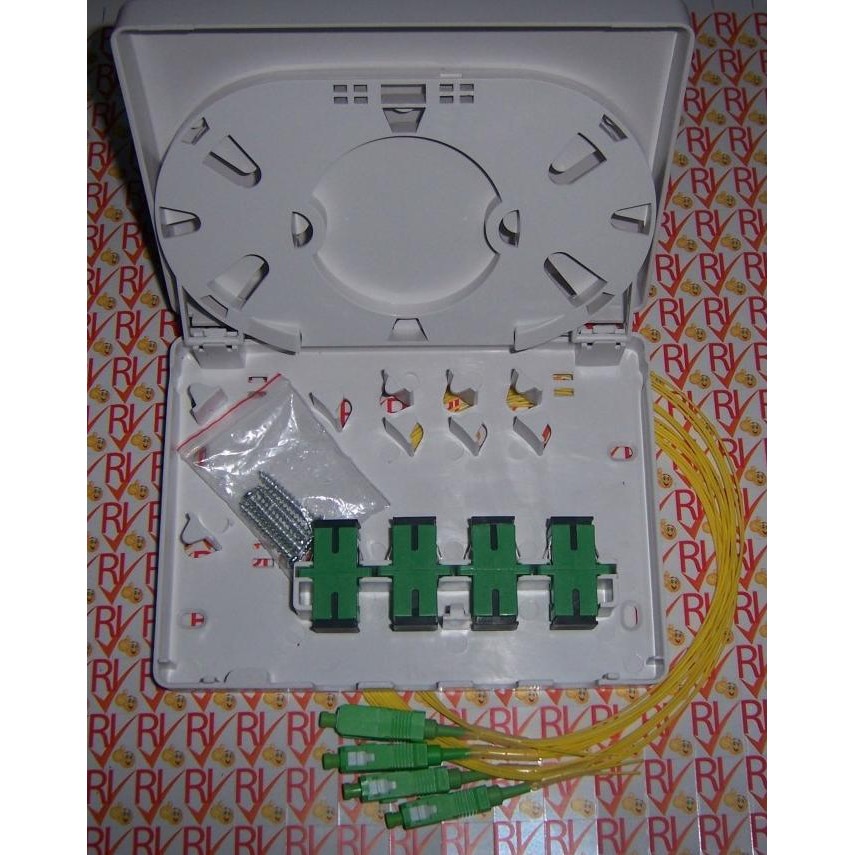 Jual Roset 4 Core Otb 4C Sc Apc Lengkap Pigtail Termination Box Fiber ...