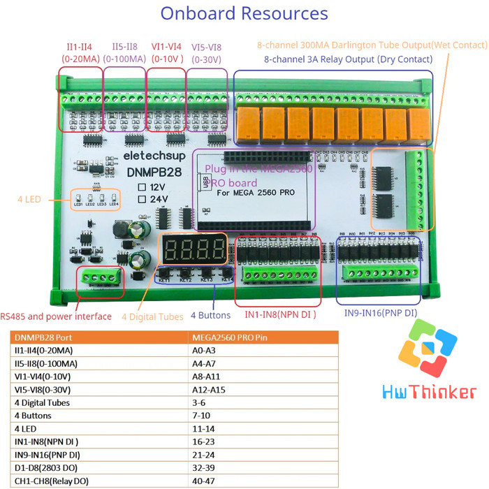 Jual NEW SALE!! Modul 8 Channel Relay Shield PLC Expansion RS485 ...