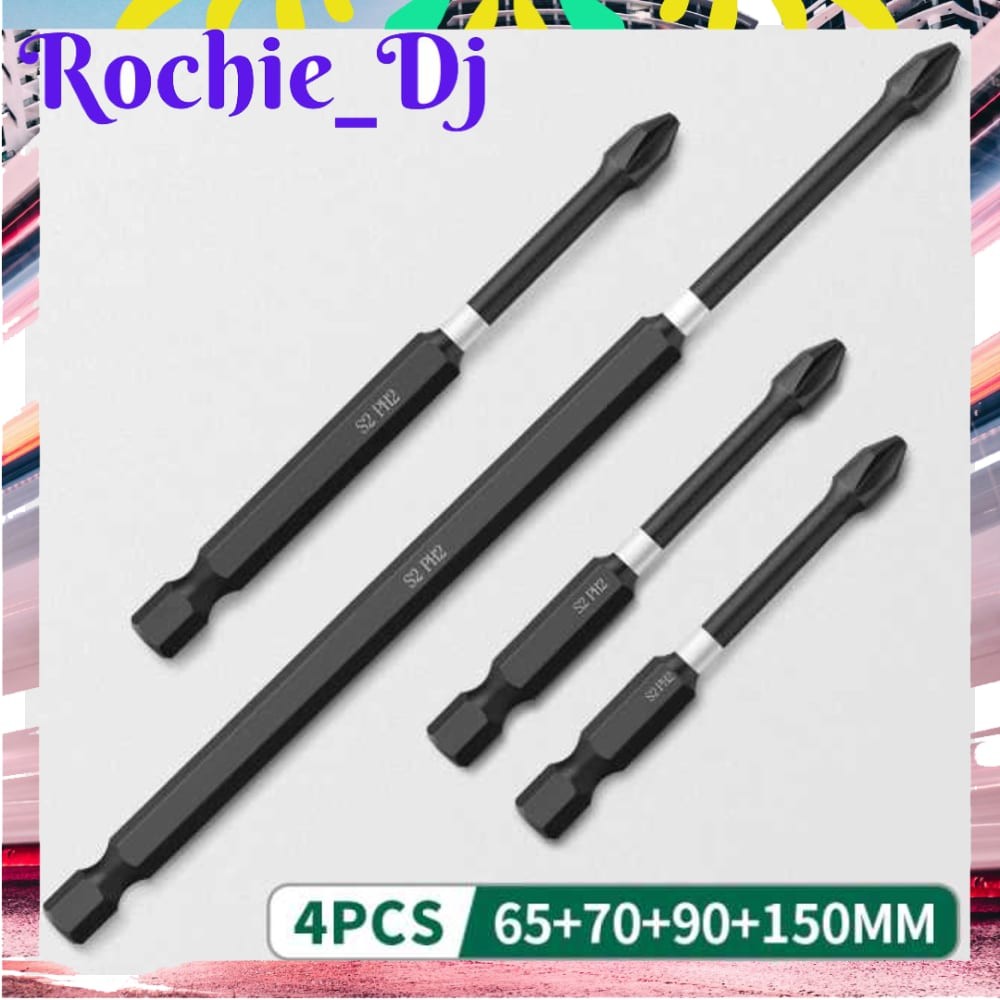 Jual KEPALA MATA OBENG MAGNETIC SCREWDRIVER BIT 65 70 90 150MM - PH2 ...