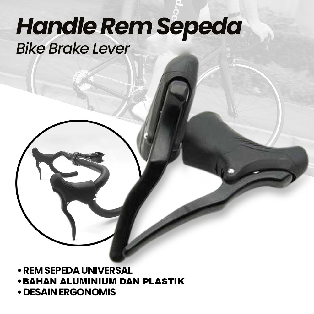 Jual Handle Rem Sepeda Bike Brake Lever Aluminium 1 Pair | Black - C181 ...