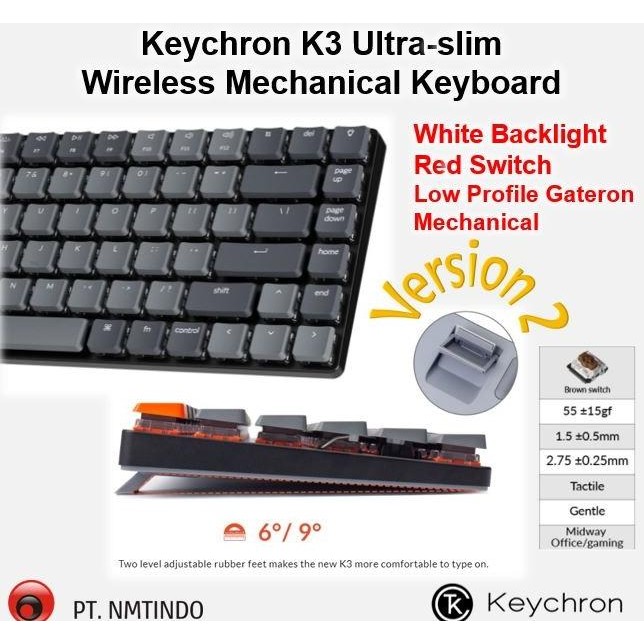 Jual Komponen Komputer Keychron K3 V2 White Backlight Low Profile ...