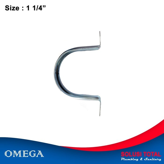 Jual Klem Besi Tebal Ukuran 1 1/4 inch 1,25" 1,25 Omega Lokal Galvanis ...