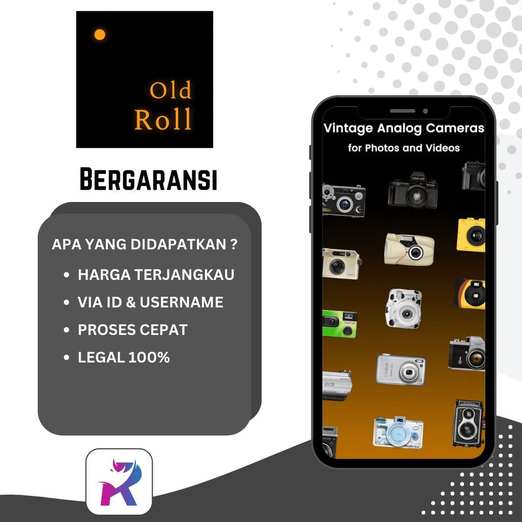 Jual Lifetime Oldroll Aplikasi Vintage Camera Fullpack Old Roll (IOS & Android) | Shopee Indonesia