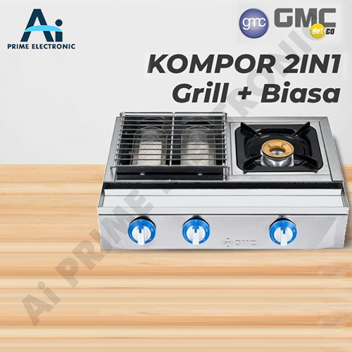 Jual ORIGINAL GMC 107 Kompor Panggangan Serbaguna Stainless 2 Tungku ...