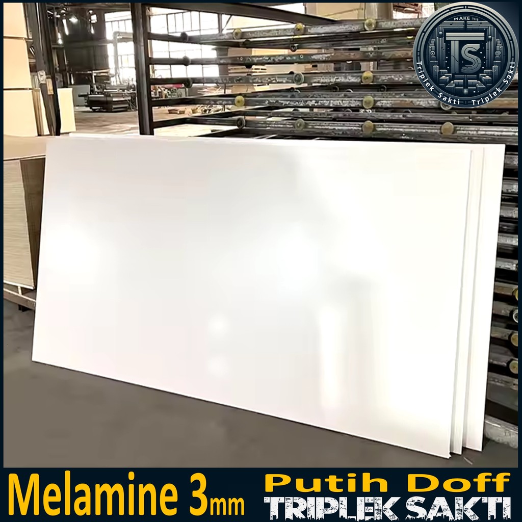 Jual Triplek Melamin Putih 3mm 100x120 cm | ISI 2 LEMBAR | Putih Doff 1 ...
