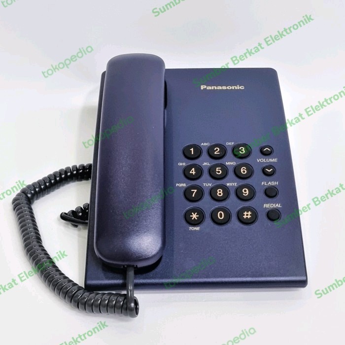 Jual Telepon Kabel Single Line Panasonic Kx-Ts500 - Biru Telepon Panasonic | Shopee Indonesia