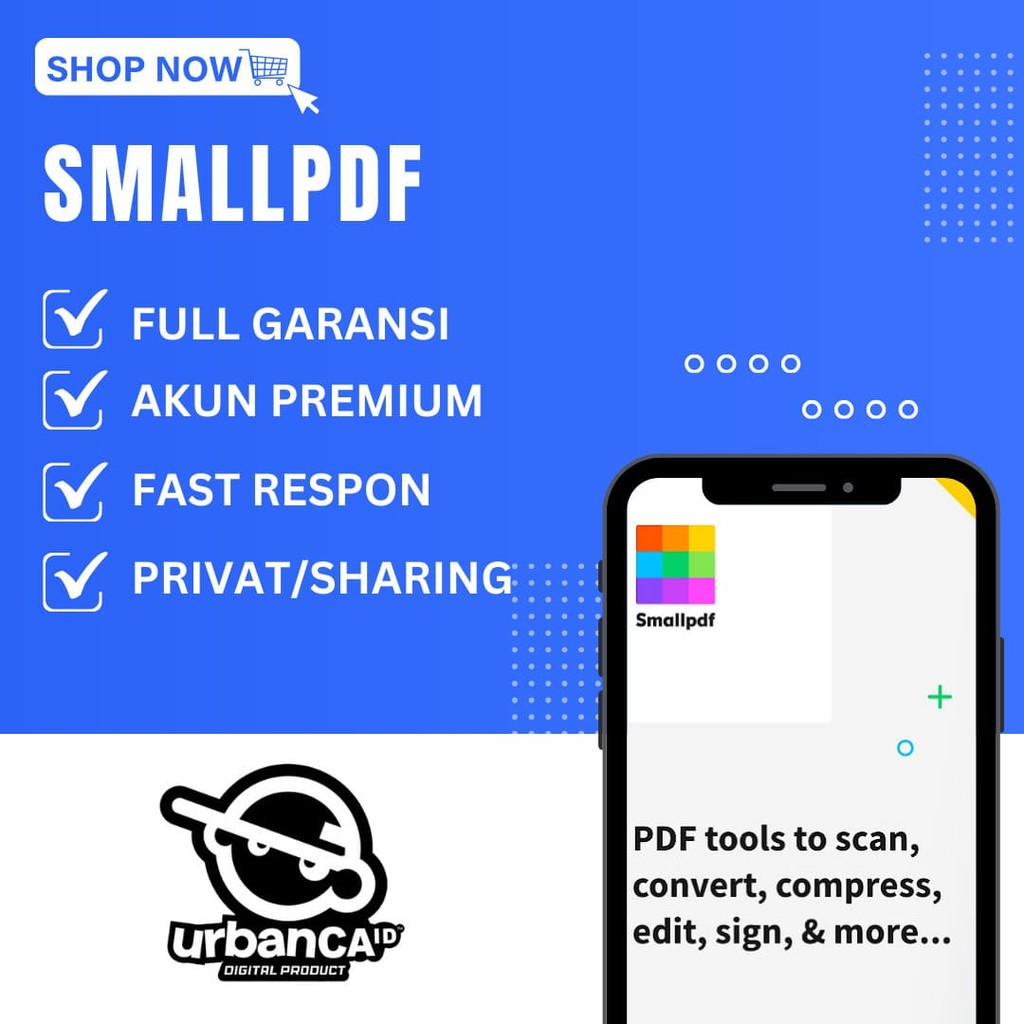 Jual Akun SmallPDF Premium Pro 1 Tahun (Private & Bergaransi) | Shopee Indonesia