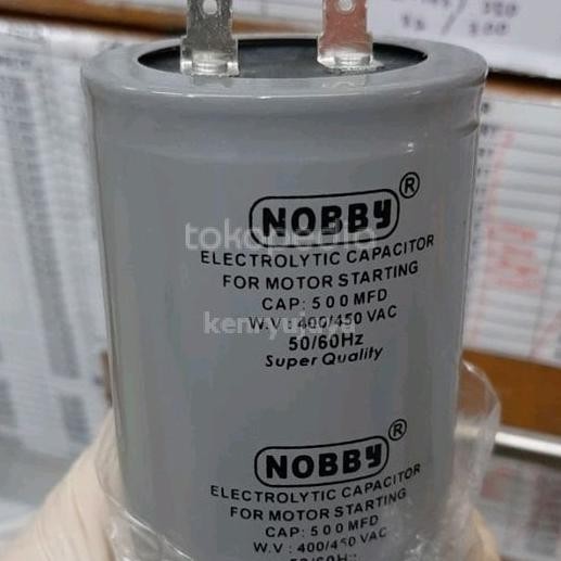 Jual KAPASITOR (CAPACITOR) STARTING 500 MFD 400/450 VAC NOBBY ORIGINAL ...