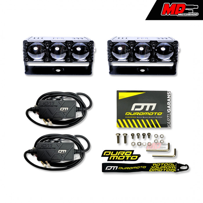 Jual Lampu LED SenLo NEW Duromoto X3 Hyper Fog Lamp Lampu Kabut 3 Mata ...